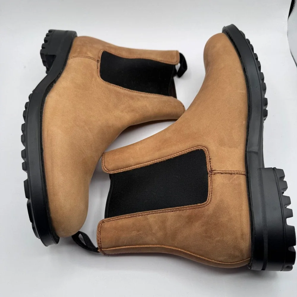 Nisolo | Shoes | Nisolo Allweather Mateo Leather Chelsea Boots Tan Lug ...